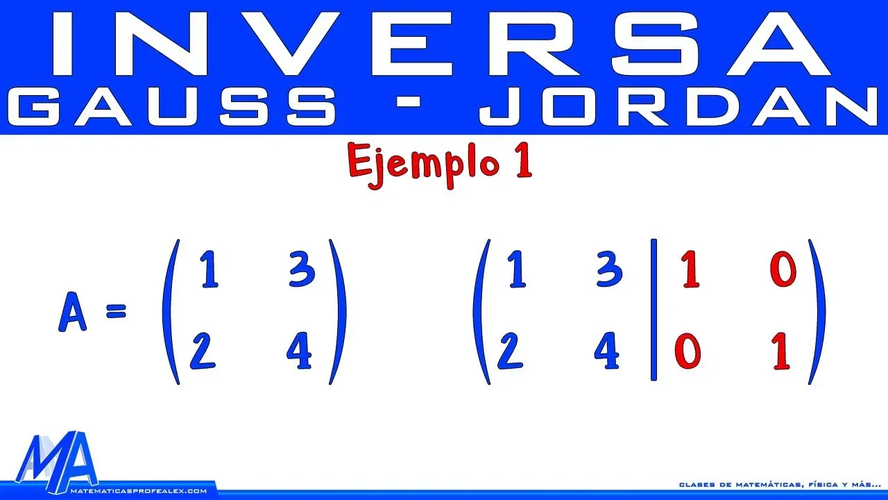 Método De Gauss-jordan Para Calcular Inversas | Inversión Y Finanzas
