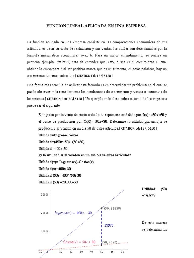 La Importancia De Las Funciones Lineales En Finanzas Y Economía ...