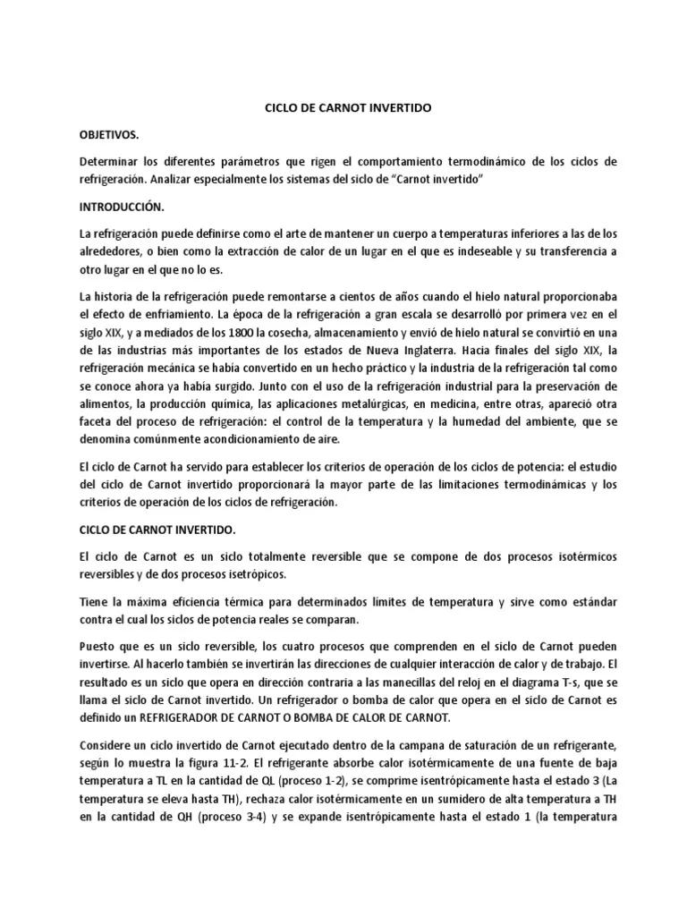 Ciclo De Carnot Invertido: Principios Y Limitaciones | Inversión Y Finanzas